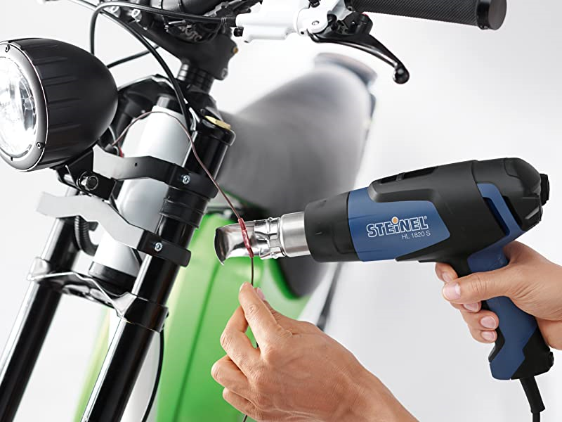 Steinel Pistolet à air chaud HL 1820 S 1800 W, 3 niveaux de température (50-600°C), décapeur ...