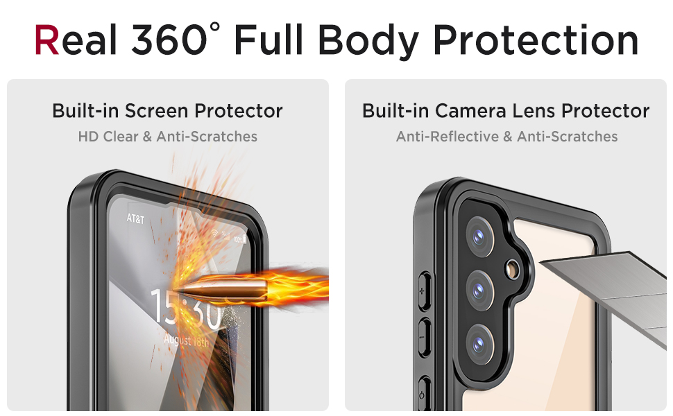 Amazon.com: Miimall for Samsung Galaxy S25 Plus Case Waterproof,IP68 Underwater,360 Full Heavy ...