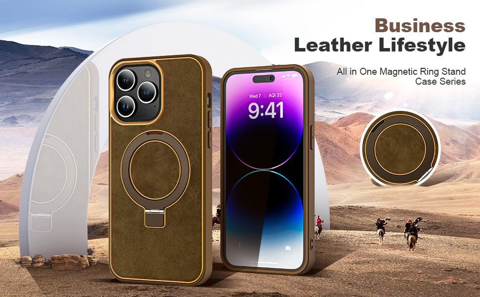 Amazon.com: SureArmor for iPhone 14 Pro Max Case with Magnetic Invisible Ring Stand Compatible ...