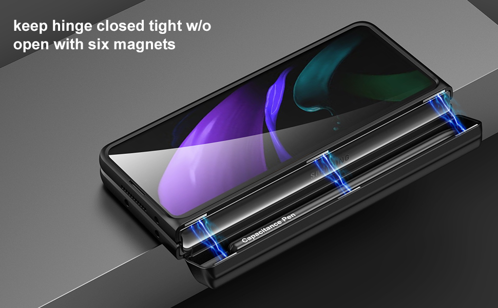 Amazon.com: Libeagle Compatible with Samsung Galaxy Z Fold 2 Case [Leather on Back][Capacitance ...