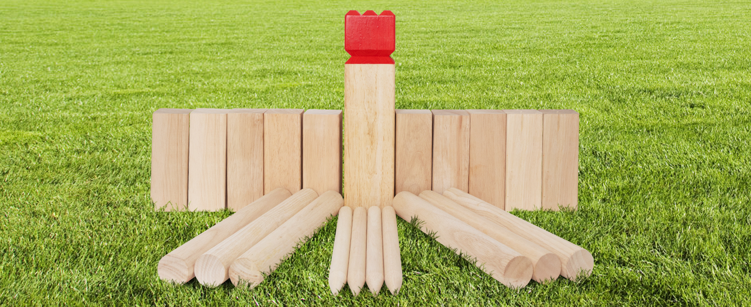 Amazon.com: PetGirl Kubb, Kubb Yard Game Set, Backyard Viking Yard Game with Carrying Bag ...