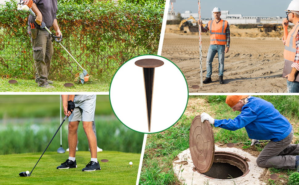 Amazon.com : Zealor 8 Pack Permanent Property Line Markers, 7x3 Inch ...