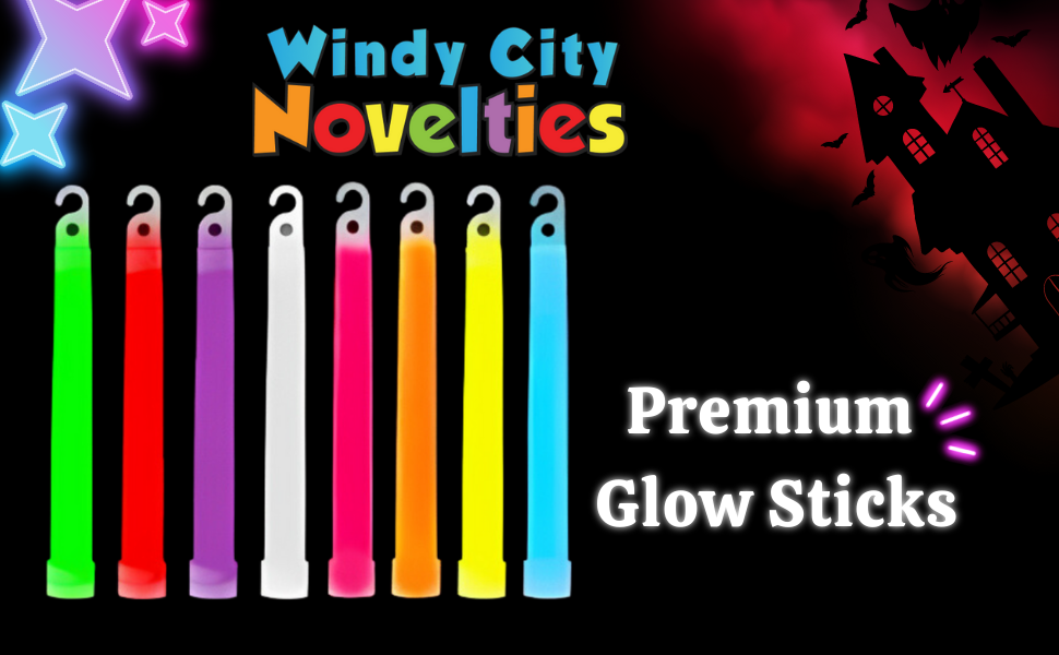 Amazon.com: Windy City Novelties - 50 Pack - 4" Premium Glow Sticks ...