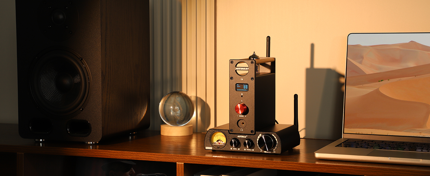 AIYIMA T8 6N3 Digital Tube Preamplifier QCC3031 Bluetooth 5.0 Vacuum Tube Preamp USB DAC ...