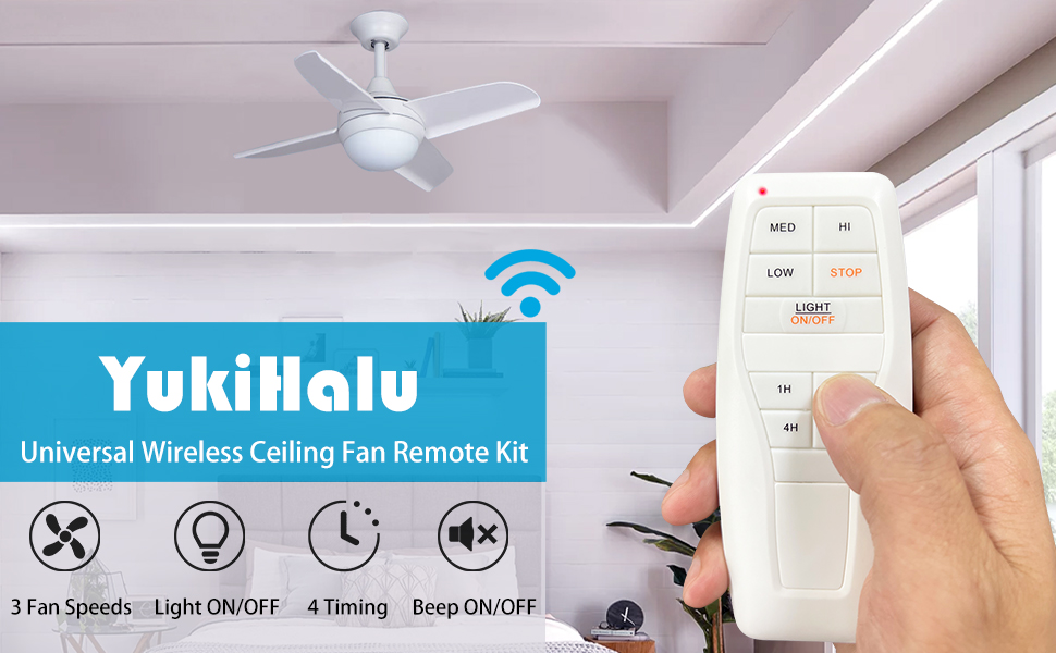 Ceiling Fan Remote Control Kit, Small Size and Universal Fan Remote ...