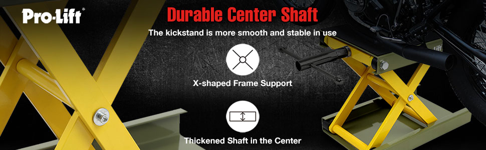 Amazon.com: Pro-Lift Motorcycle Scissor Jack Lift – 1100 LBS Capacity, Wide Deck, Hoist Crank ...