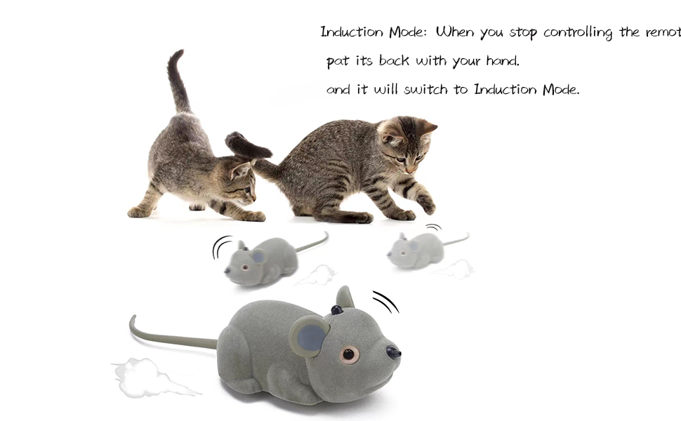 Amazon.com : Interactive Mice Toys for Indoor Cats Remote Control or Smart Sensing Two Mode with ...