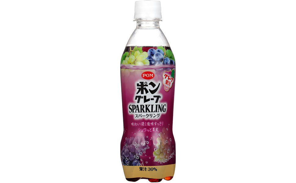 Amazon.co.jp: POM(ポン) えひめ飲料グレープ スパークリング 410ml ×24本 : 食品・飲料・お酒