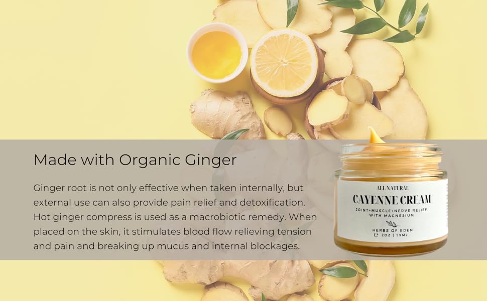 Amazon.com: Organic Cayenne Arnica Cream Rub with Magnesium for Muscle Joint Nerve Neuropathy ...