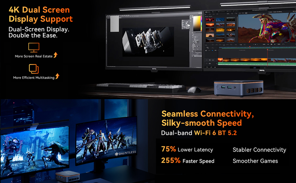 Blackview MP20 Mini PC Twin Lake N150 , 16GB DDR4 512GB SSD, Win11 Pro Computer Desktop PC mit ...