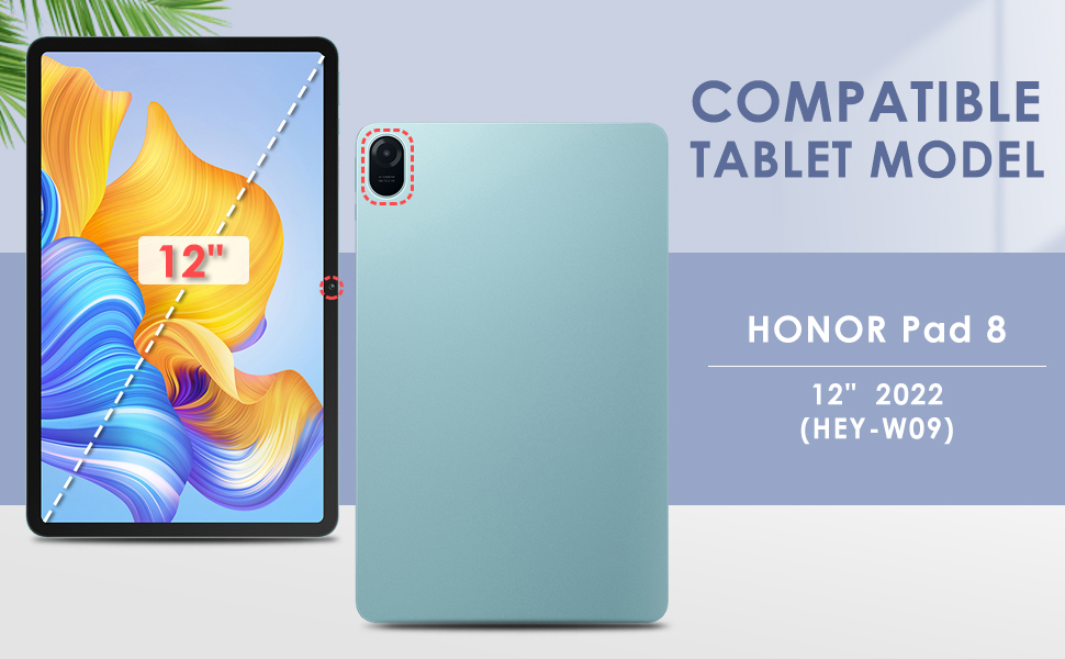 KATUMO Case for HONOR Pad 8 12 inch Tablet（HEY-W09） 2022 Released with ...