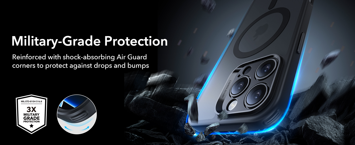 Amazon.com: ESR for iPhone 16 Pro Case (4 in 1) Set, Translucent Matte Case, Compatible with ...