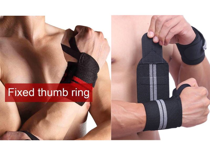 Mapache Elite Series Wrist Supporter for Gym Wrist Band for Men Gym & Women with Thumb Loop ...