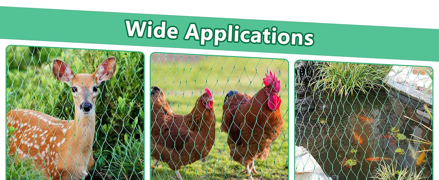 Amazon.com : Puideon Bird Netting, Garden Netting Mesh 13x20ft,Heavy Duty Bird Net for Garden ...