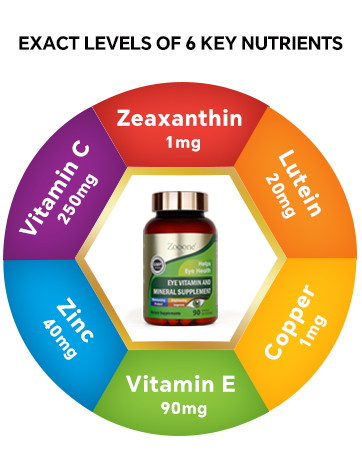 Amazon.com: zooone Lutein and Zeaxanthin Eye Vitamins, Eye Vitamin and Mineral Supplement with ...