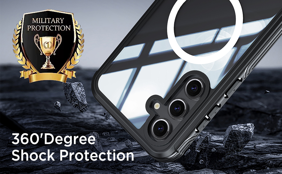 Amazon.com: Miimall Strong Magnetic for Samsung Galaxy A16 5G Case,[Built-in Glass Screen ...