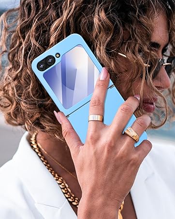 Amazon.com: Caka for Samsung Galaxy Z Flip 7-FE/Z Flip 6 /Z Flip 5 Case [Wireless Charging ...