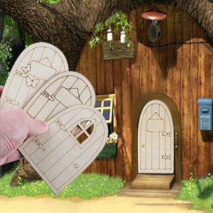 Unpainted Fairy Theme Mini Door, 48pcs Mini Wooden Fairy Doors, Miniature Wooden Fairy Doors ...