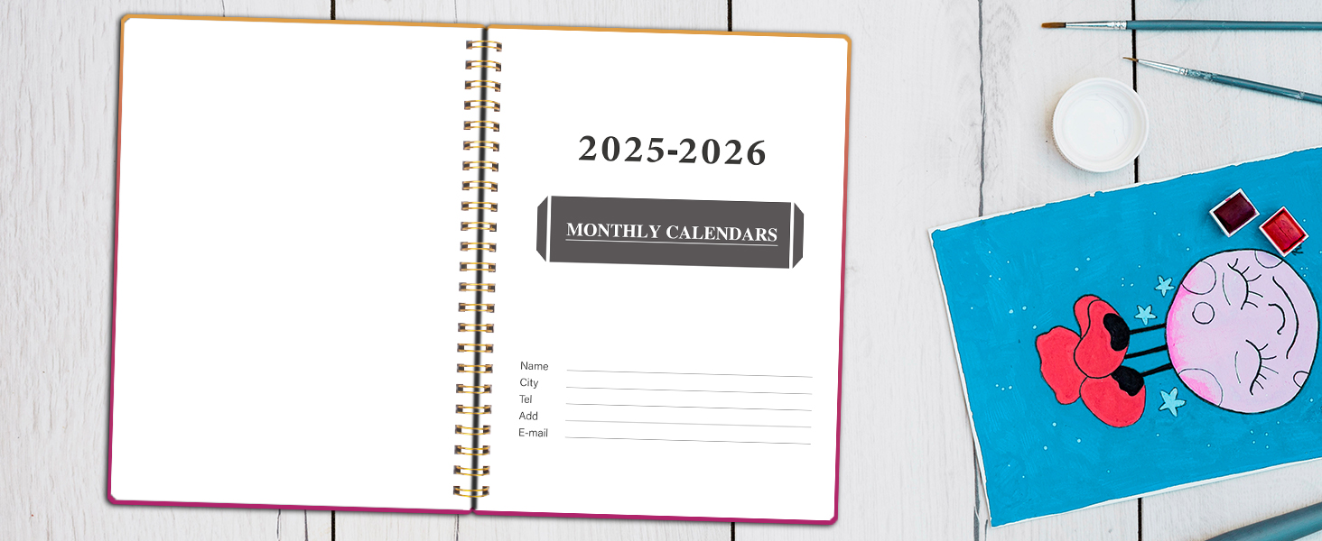 Amazon.com : Monthly Planner 2025-2026, 2025 Calendar 24 Months Planner ...