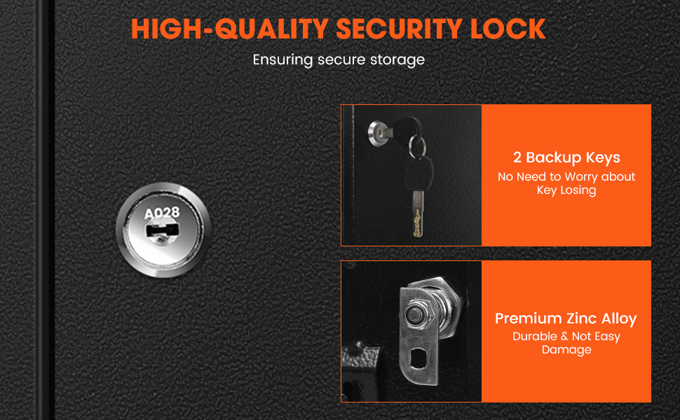 Amazon.com: Nebakne 200 Keys Key Cabinet, Anti-Theft Key Lock Box with Key Tags, Adjustable Key ...