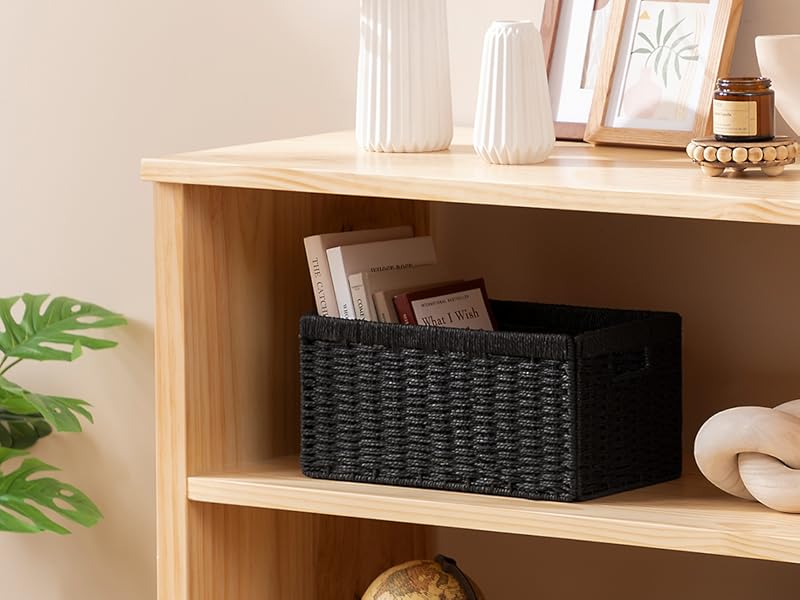 Amazon.com: joybest Wicker Storage Baskets for Shelves, Rectangular ...