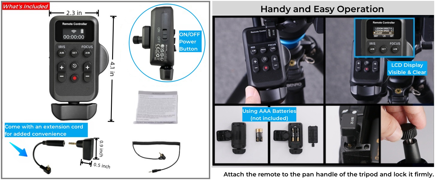 Amazon.com: Wireless LANC Controller Camcorder Remote Control for Canon G70 XA11 XA50 XA55 XF405 ...