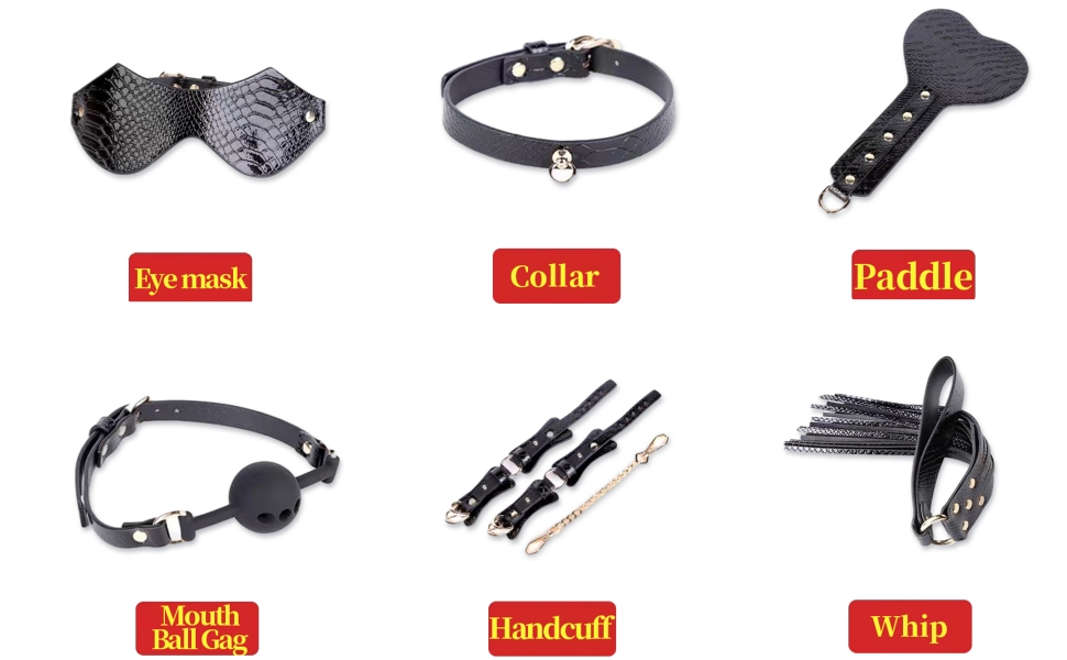 Leqc Bdsm Restraints Sex Toys 7pc Bondage Restraints Set