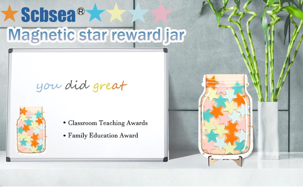 Amazon.com : Reward Jar Stars,Magnetic Reward Jar for Classroom ...