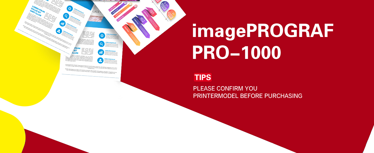 Amazon.com: PFI-1000 Ink Cartridges - High Capacity Compatible for Canon imagePROGRAF PRO 1000 ...