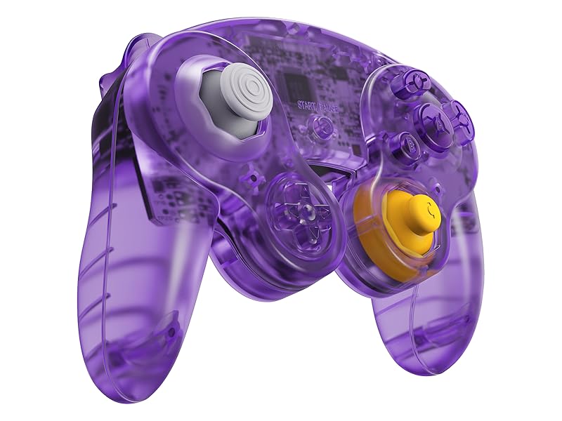 Amazon.com: eXtremeRate Clear Atomic Purple Faceplate Backplate for ...