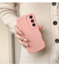 Amazon.com: UEEBAI Wave Frame Silicon Case for Samsung Galaxy S23 FE 5G Phone Case, Cute Wave ...