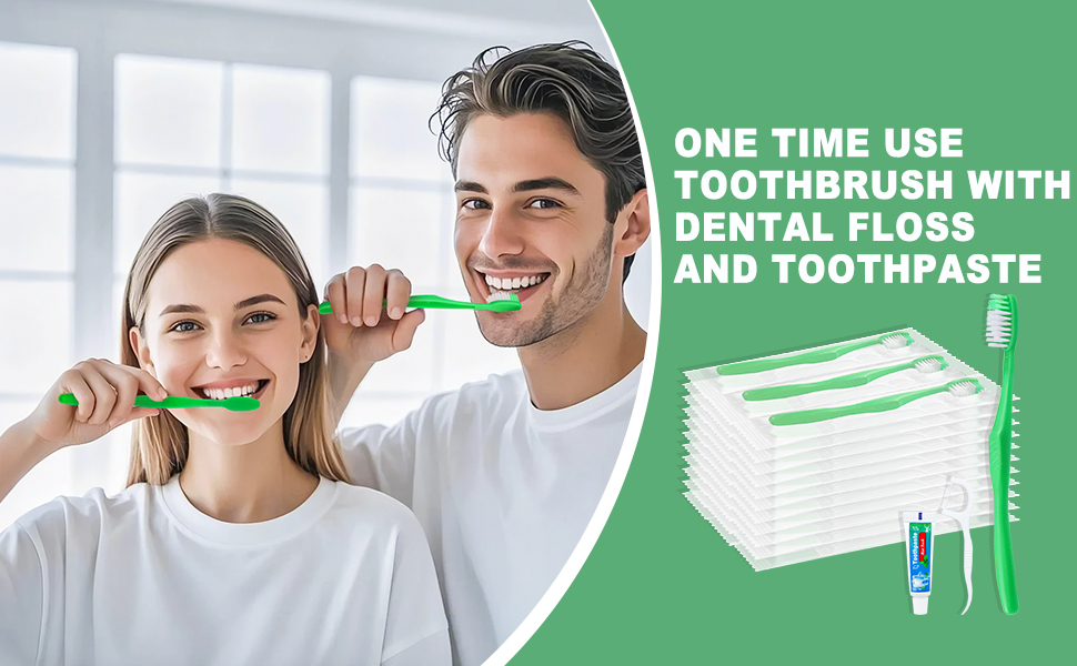 Amazon.com : HAIFOTRVA Disposable Toothbrushes with Toothpaste and ...