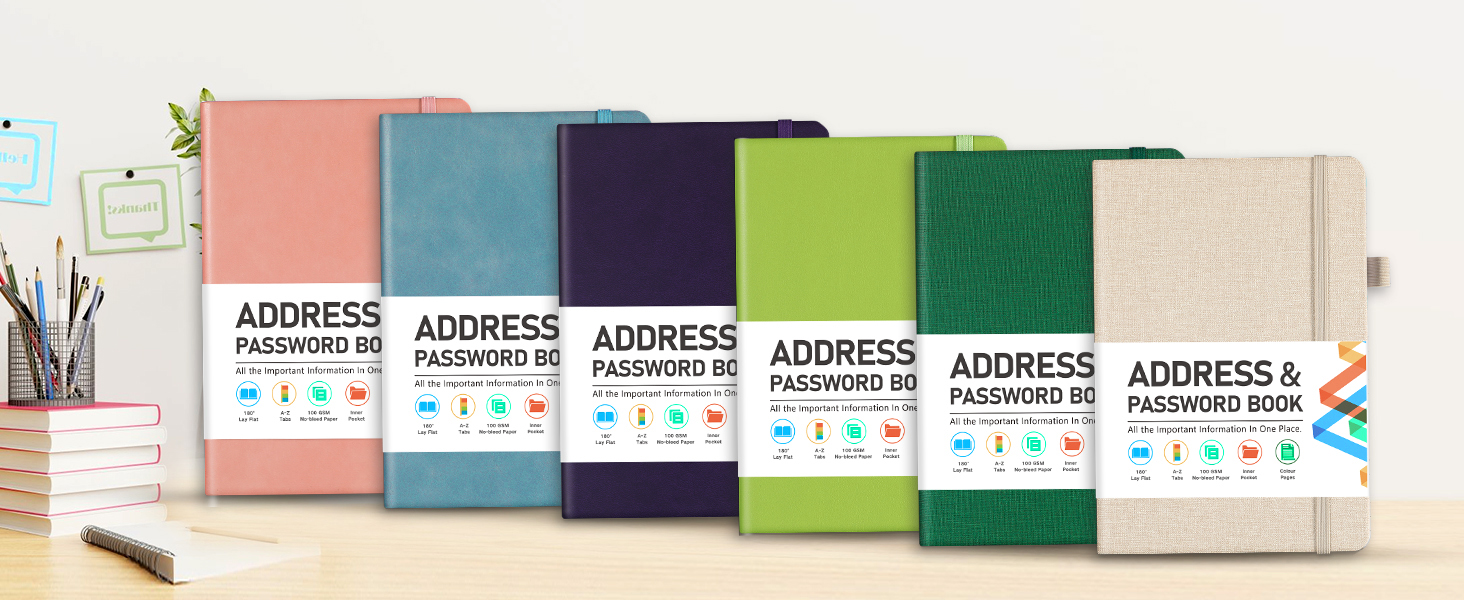 Amazon.com : Address Book, Address and Password Keeper Book with ...