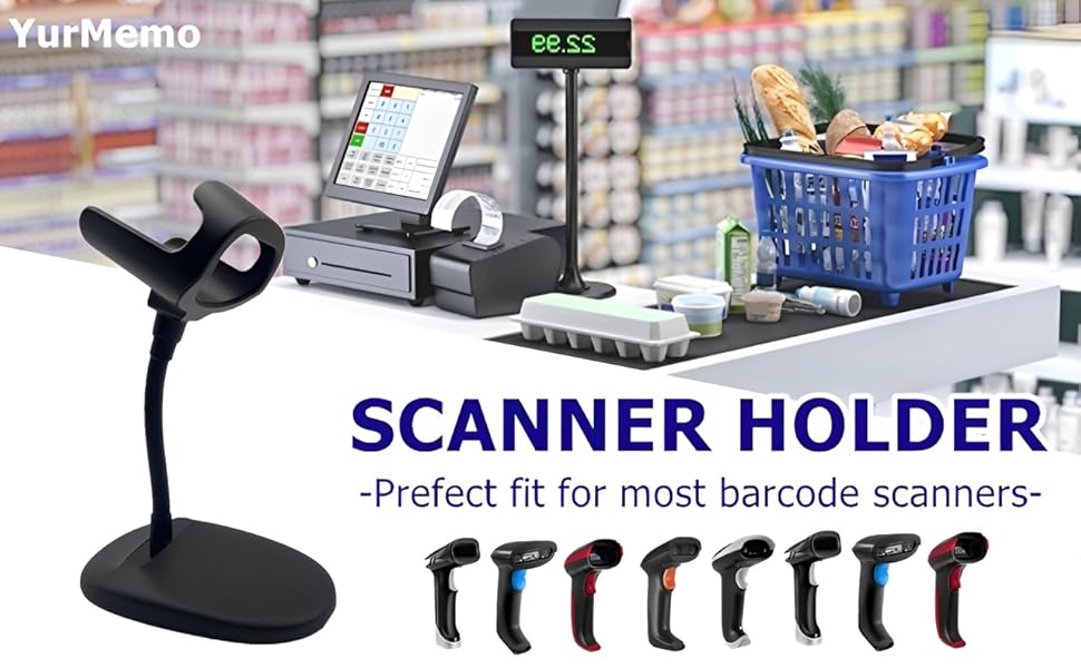 Amazon.com : YurMemo Weighted Scanner Holder for Honeywell 1900 Hands Free Barcode Scanner ...