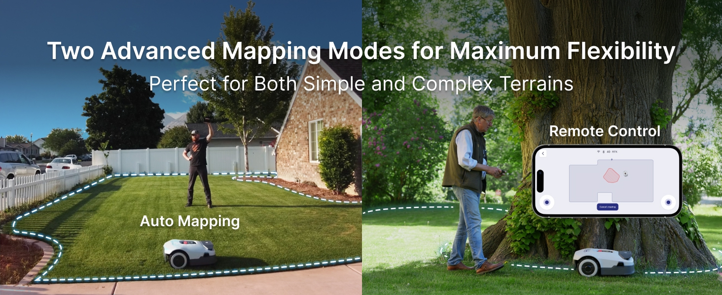 Amazon.com: ANTHBOT Genie3000 Robot Lawn Mower - NO Wire, Full Band ...