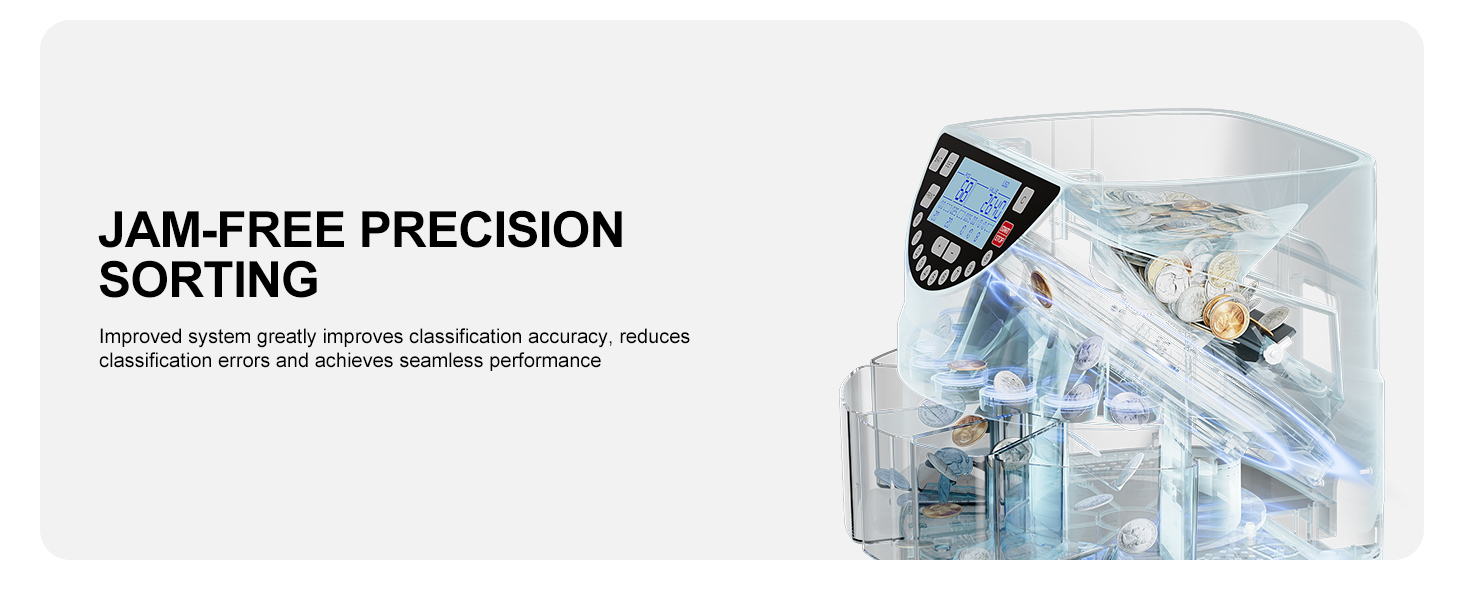 Amazon.com : Aneken Coin Counter and Sorter with TFT Display - Accurate Sorting Machine for 5 ...