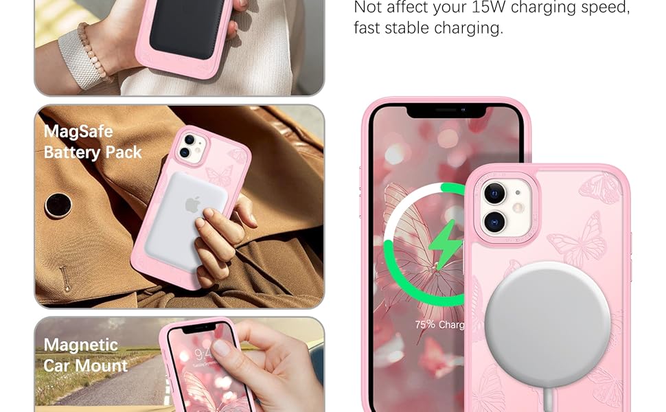 Amazon.com: BENTOBEN for Magnetic iPhone 11 Case, Phone Case iPhone 11 [Compatible with MagSafe ...