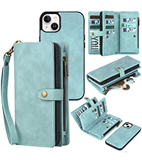 Amazon.com: TwoHead for Samsung Galaxy S25 Wallet Case with Card Holder, Detachable Magnetic ...