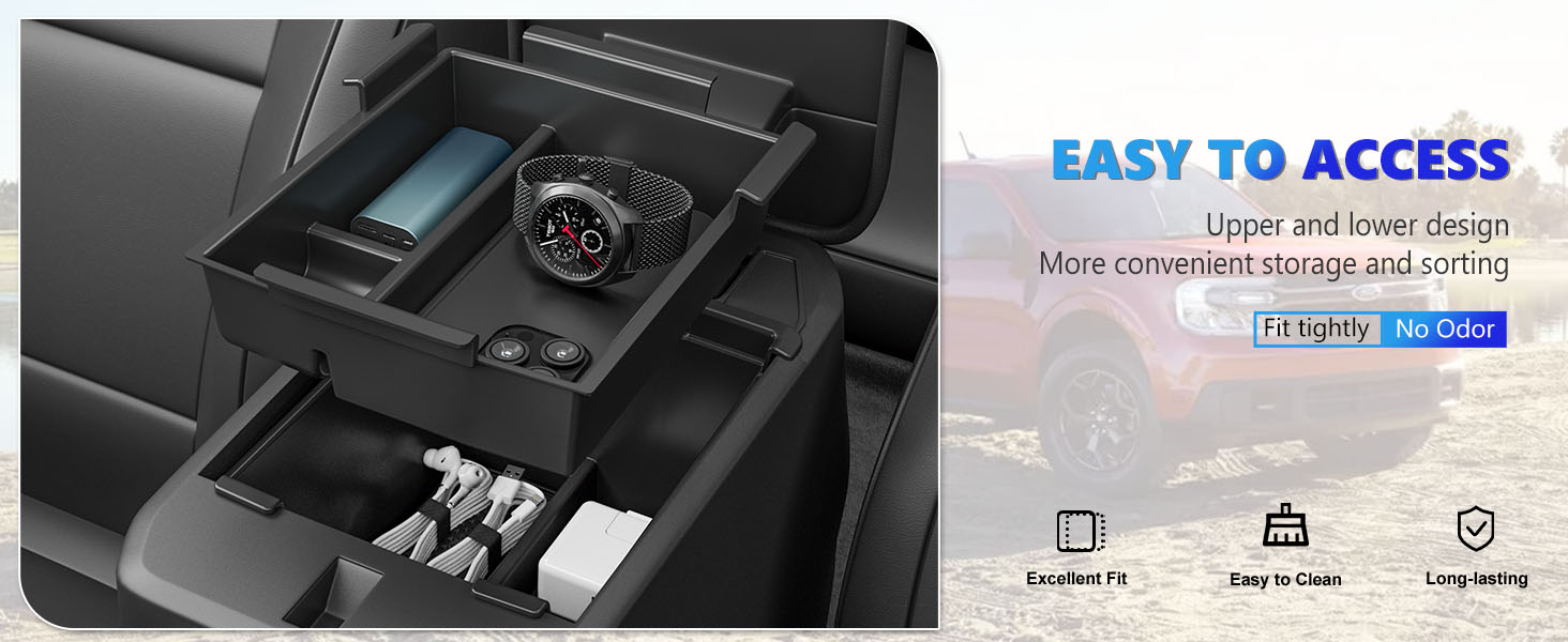 Amazon.com: xipoqix 2PCS Center Console Organizer Compatible with 2022-2025 Ford Maverick ...