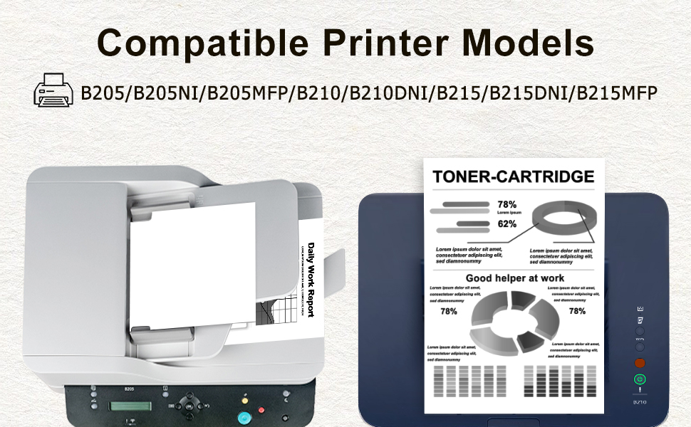 Amazon.com: B205/ B210/ B215 (2-Pack, High Yield) Black Toner Cartridge Replacement for Xerox ...