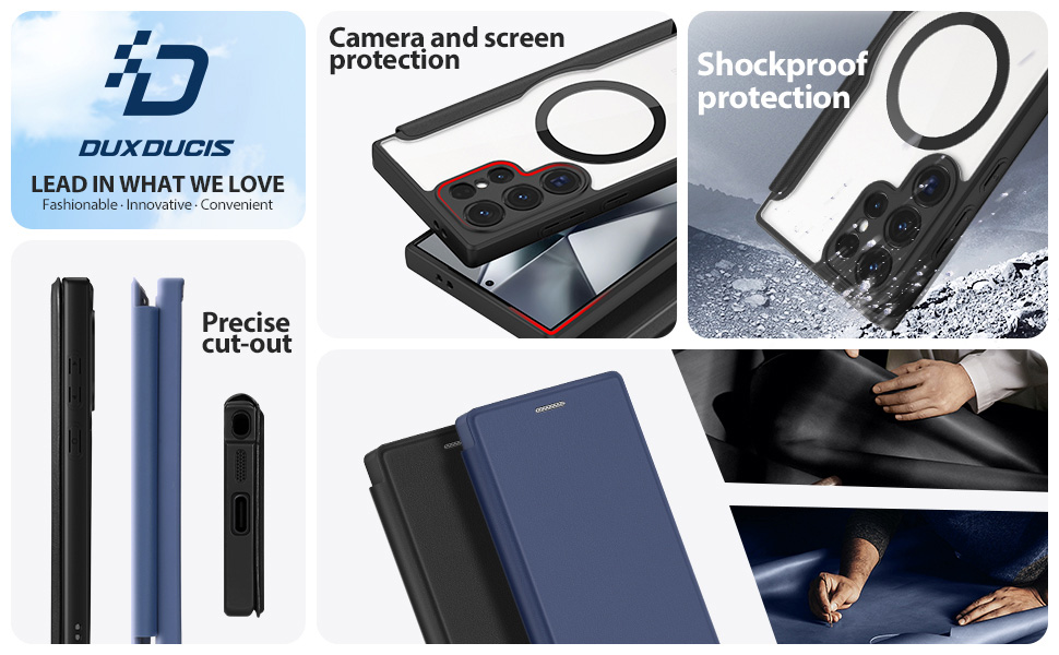 DUX DUCIS Case for Samsung Galaxy S24 Ultra Wallet with Card Holder [Compatible MagSafe] [RFID ...