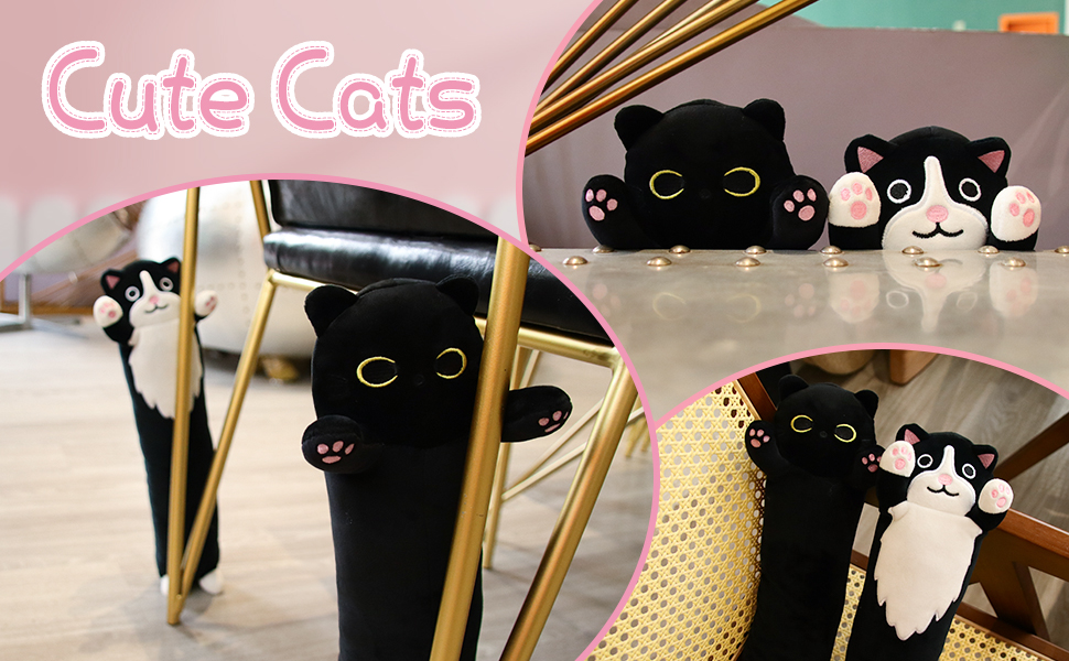 Amazon.com: MUFEIRUO Long Cat Plush Long Plush Body Toy, Cute Long Cat ...