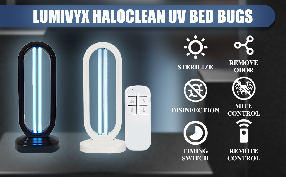 Amazon.com: Home Disinfection Device, Lumivyx Haloclean UV Bed Bugs Official, New Generation ...