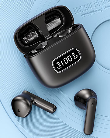 Wireless Earbuds,Wireless Headphones Bluetooth 5.3 with 4 Mic HD ...
