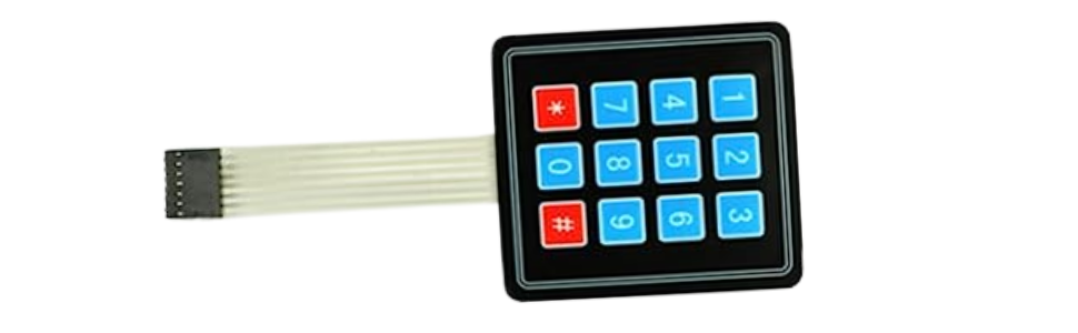 ROBOELECTRIXX 4x3 Matrix Membrane Switch Keypad Ar-duino, Arm and Other ...