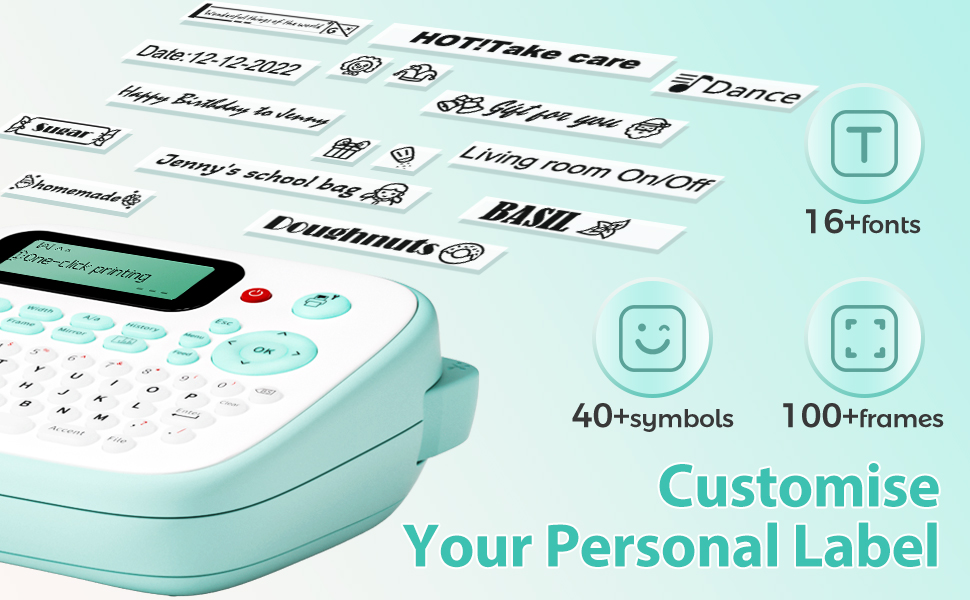 Amazon.com : Vixic Label Maker Machine with 4 Tapes, D210S Label Maker ...