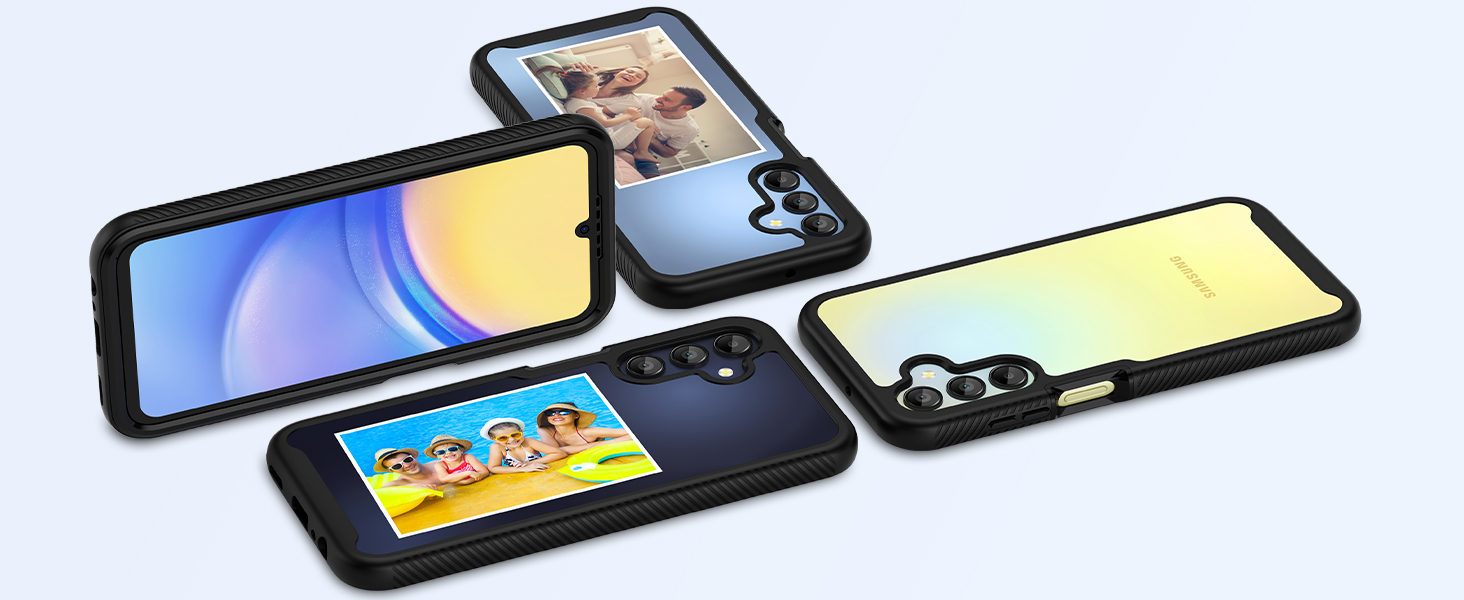 CENHUFO for Samsung A15 Case, Samsung A15 4G/5G Case Built-in Screen Protector, 360 Full Body ...