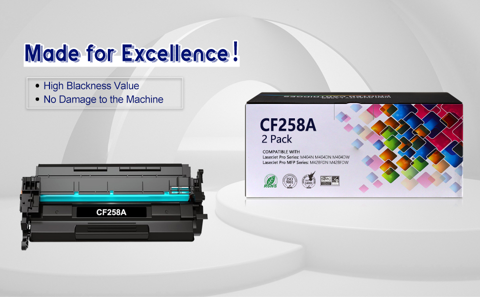 Amazon.com: 58A Black Toner Cartridge ,Compatible for HP CF258A Toner Cartridge , Work with HP ...