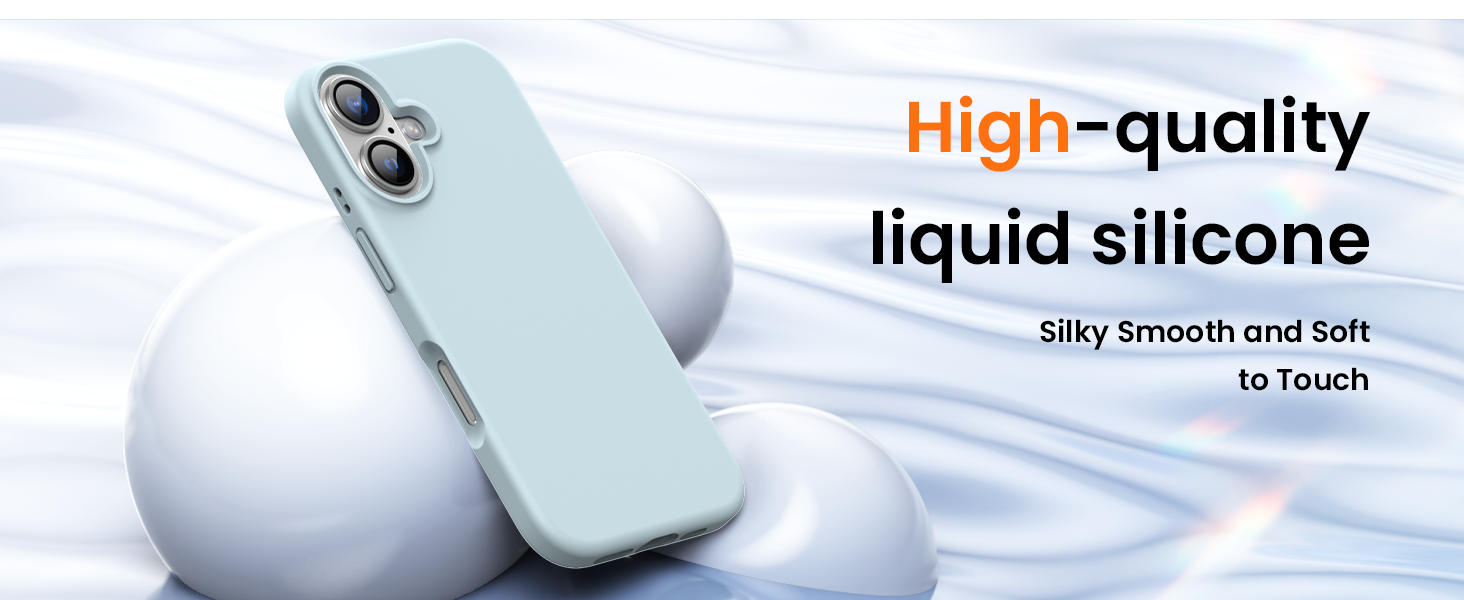 Amazon.com: OuXul Designed for iPhone 16 Case 6.1"- Slim Liquid Silicone Cover with [Soft Anti ...