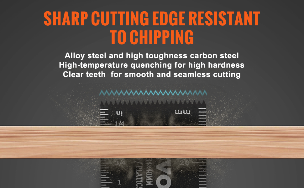 VEVOR 50pcs Oscillating Saw Blades, Universal Quick Release Oscillating Saw Blades, Multitool ...